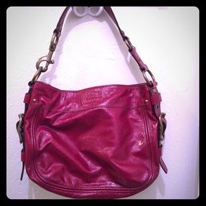 Coach | Bags | Coach Red Leather Purse | Poshmark